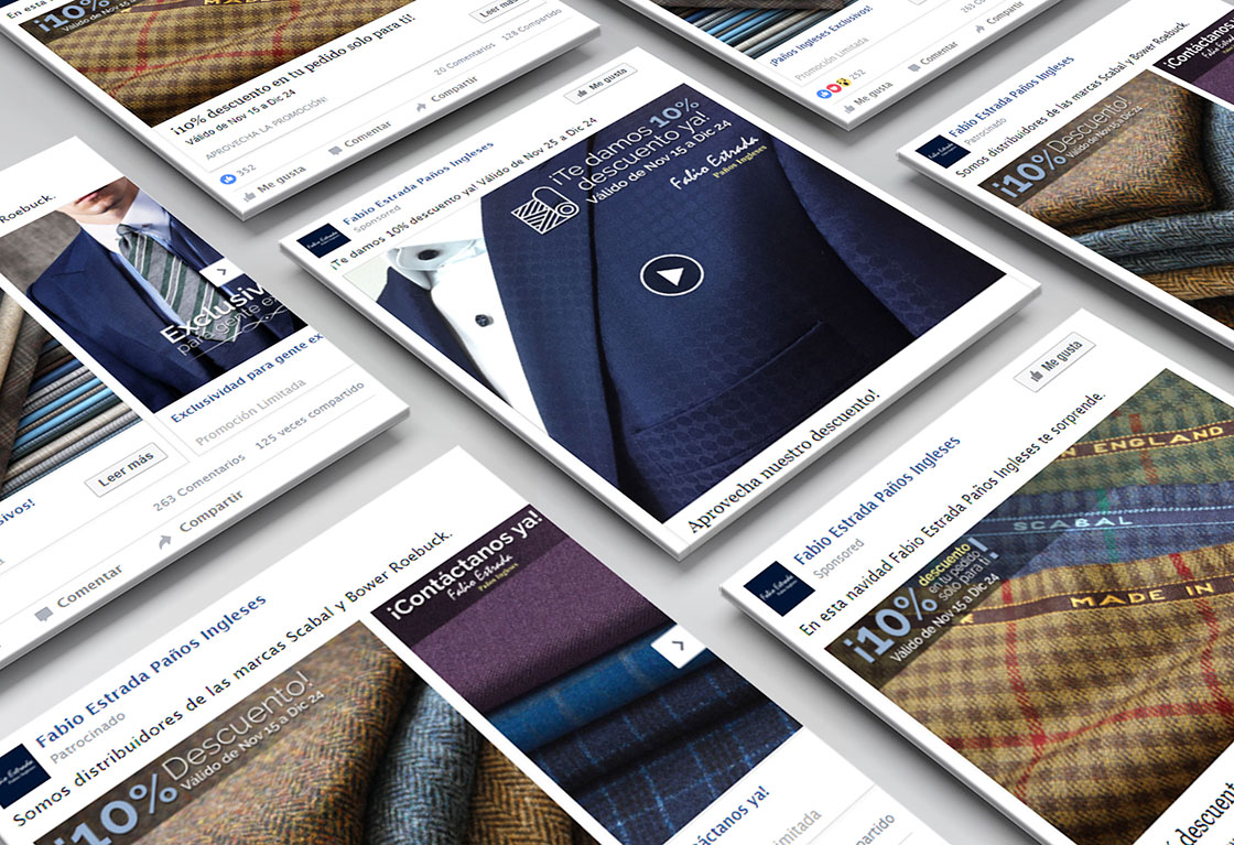 Campañas de Facebook e Instagram - Fabio Estrada Paños Ingleses - CUBOideas